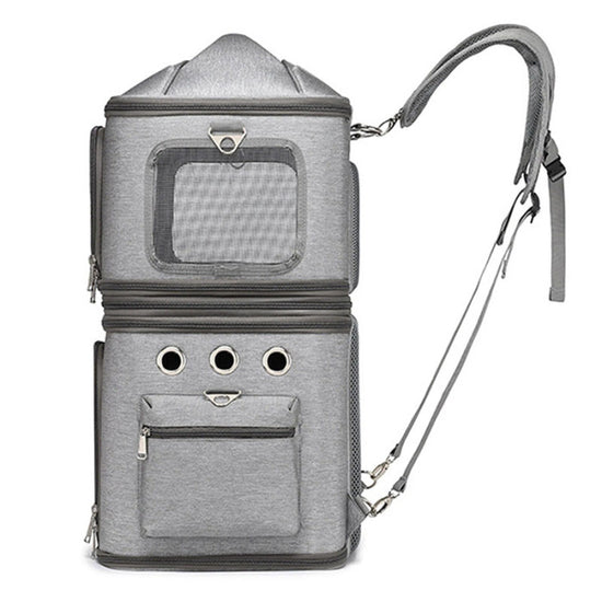 Reismand voor 2 katten, Katten rugzak voor 2 katten (of veel kittens ...