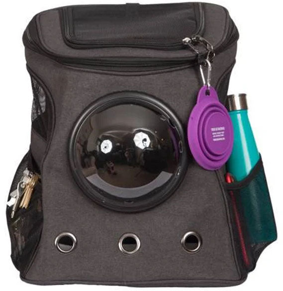XXL Cat Backpack large, capsule shape with porthole window Cosmocat fo ...