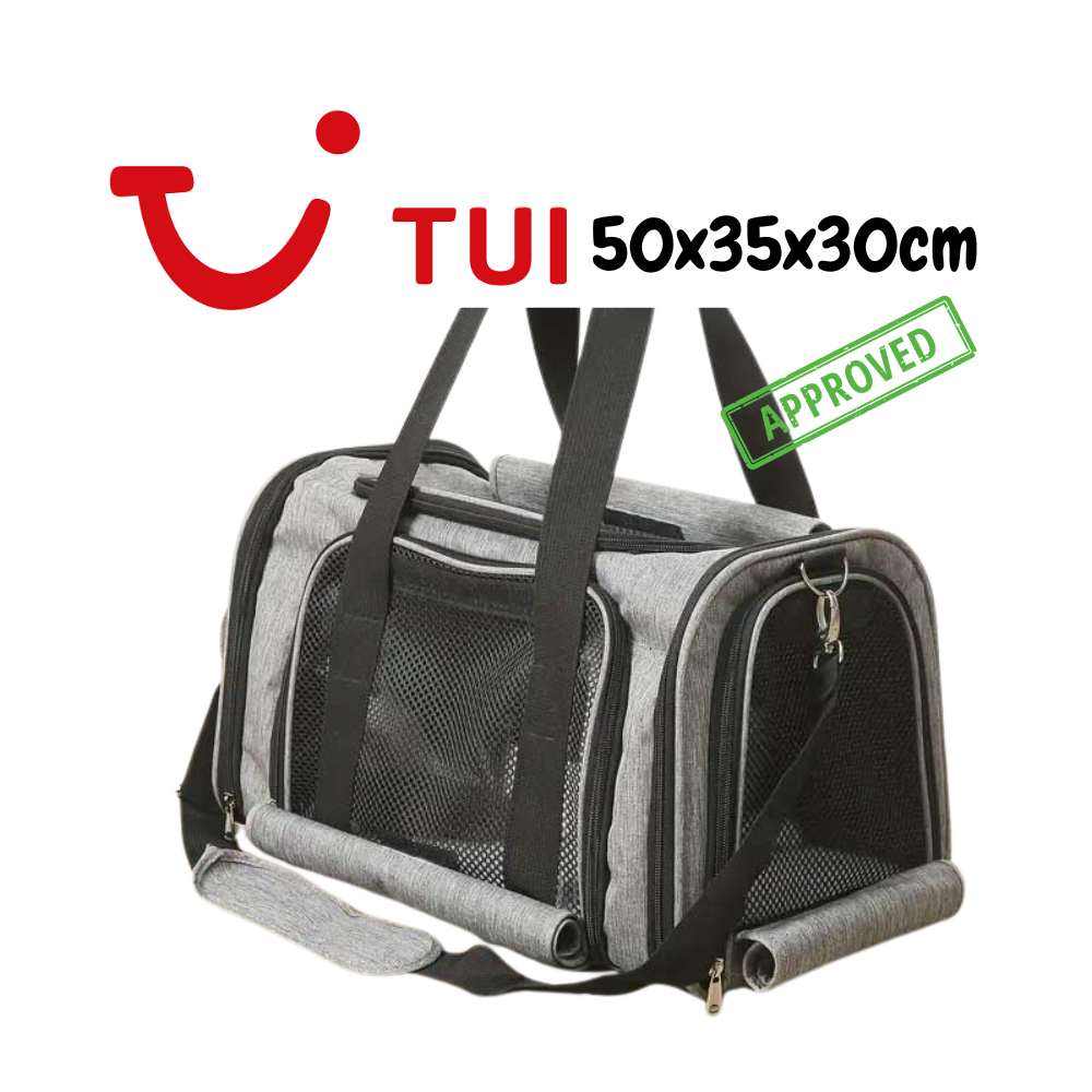 TUI pet travel bag 50x35x30 cm for dogs and cats in-cabin under seat ...